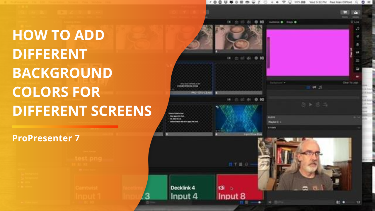 ProPresenter 7 Tutorial: How to Send Different Background Colors to ...